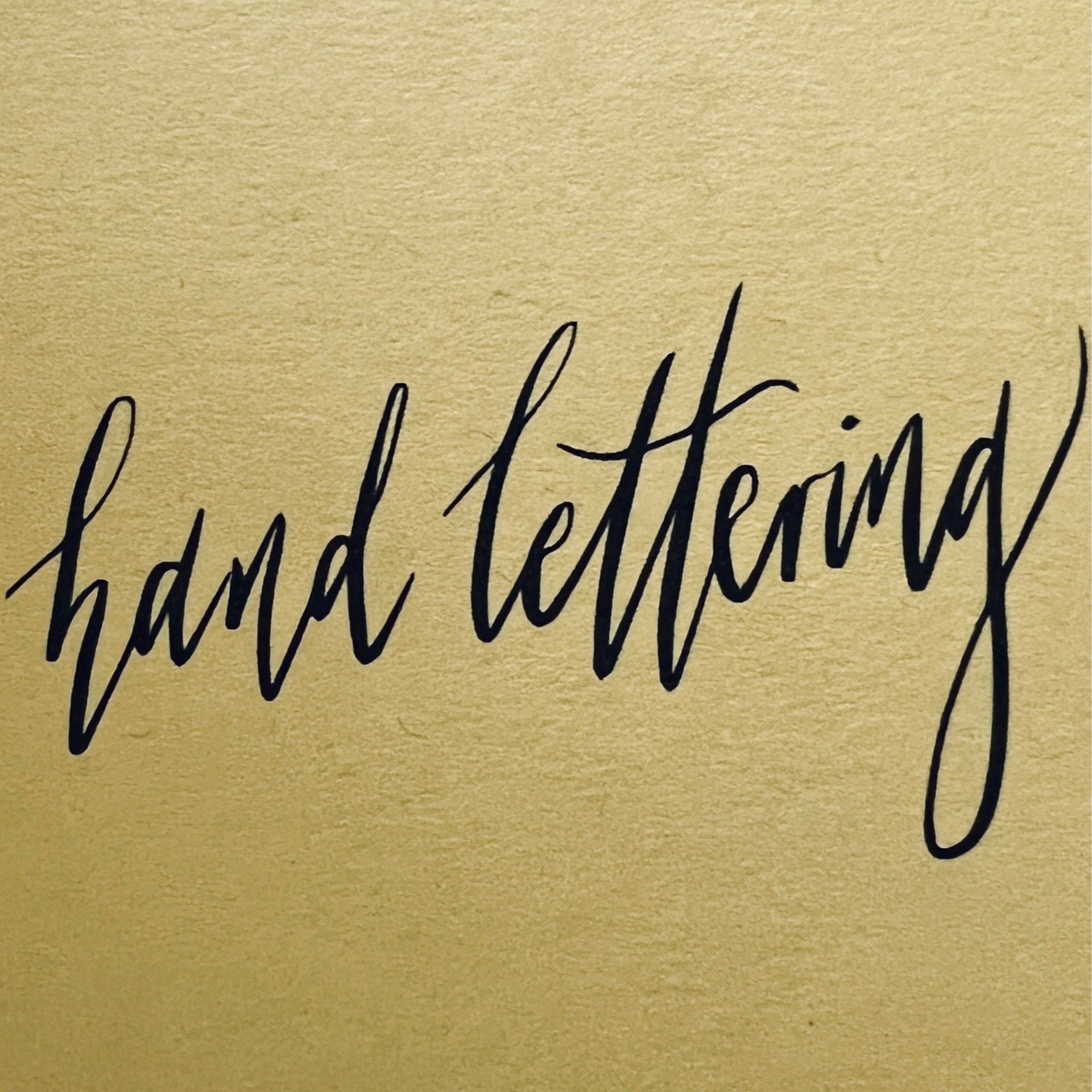 The Art of Hand Lettering Workshop- April 25th | FOUND